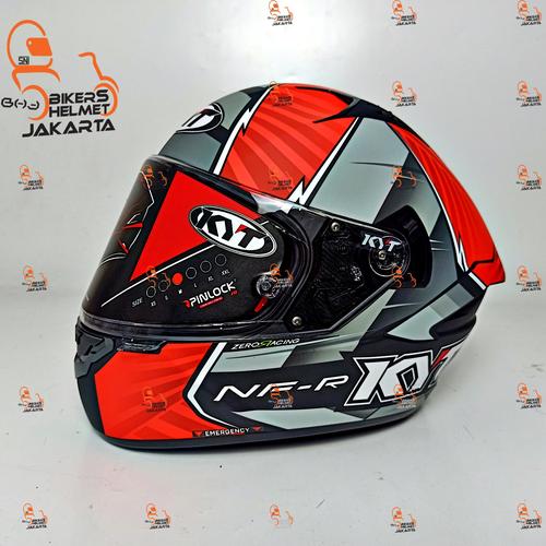 Jual HELM KYT NF-R XAVI FORES 2021 MATT BLACK RED DOUBLE VISOR FULL ...