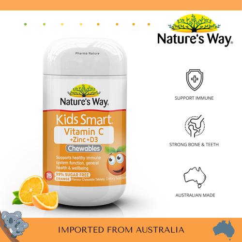 Jual NATURE’S WAY KIDS SMART VITAMIN C + ZINC + D3 FOR IMMUNE SUPPORT ...