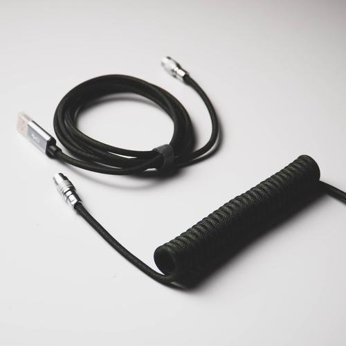 Promo Noir Coiled Cable Aviator TypeC / Type-C YC8 Aviator Cable ...