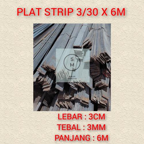 Jual Plat Strip Lebar 3cm Tebal 3mm Panjang 6 Meter Full (Strip 3/30 x ...