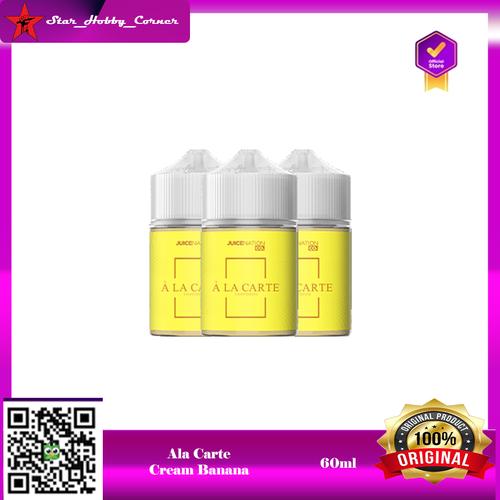 Jual Ala Carte Cream Banana 60ml Freebase Vape Liquid Cukai Alacarte ...