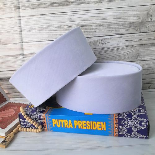 Promo Peci Putih~Songkok putih polos(Non Ac)Kopyah Putih Bludru Premium ...