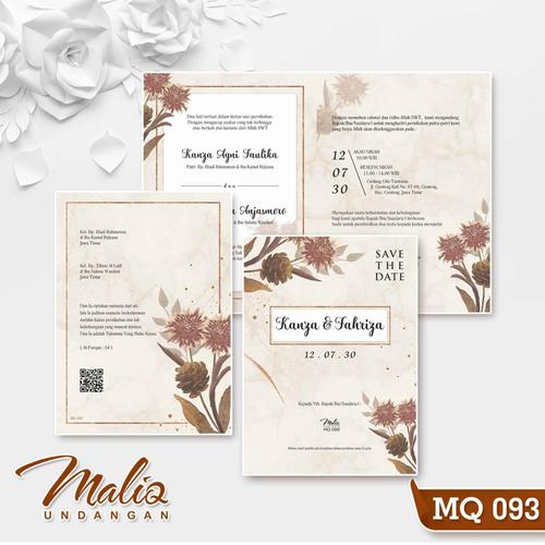 Jual Blangko Undangan Pernikahan MALIQ 93 Cantik Harga Murah - Kota ...