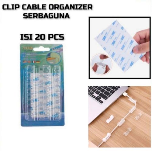 Jual Klip Kabel Tempel Dinding Klem Perapih Kabel Cable Clamp - Jakarta ...