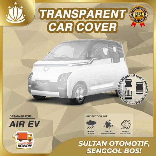 Jual Sarung Mobil Plastik TEBAL Body Cover Transparan Wuling Air EV ...
