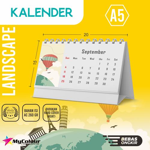Jual Kalender meja custom | Kalender duduk custom - LANDSCAPE AC310 ...