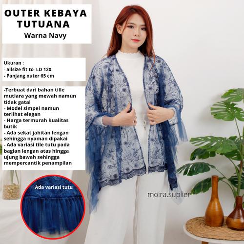 Jual OUTER KEBAYA TUTUANA BRUKAT TILE MUTIARA KONDANGAN MEWAH - ABU ...