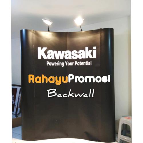 Jual backwall curve - straight 3x3 | backdrop Portable | jumbo banner ...