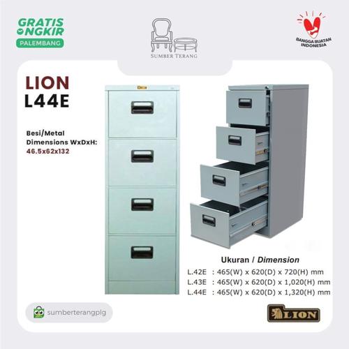 Jual Filling Cabinet Laci Arsip Lion 4 laci Economy L44 E Lemari Arsip ...