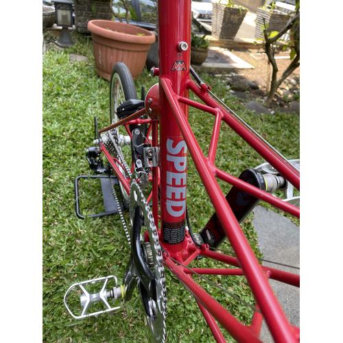 Jual sepeda BARU (koleksi) alex moulton type Am speed warna ferrari red ...