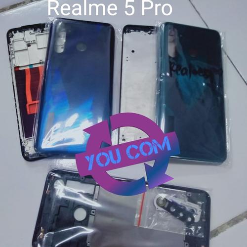 Jual HOUSING CASING FULLSET REALME 5 PRO BACKDOOR + FRAME BEZEL TUTUP ...
