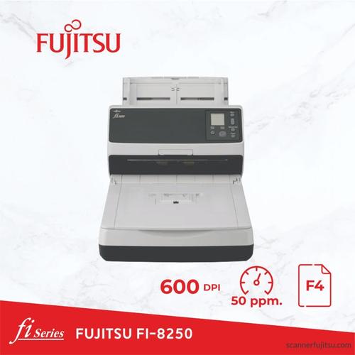 Jual Scanner Fujitsu Fi-8250 ADF + Flatbed - 50 Lembar/Menit - (A4 ...