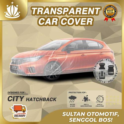 Jual Sarung Mobil Plastik TEBAL Body Cover Transparan City Hatchback ...