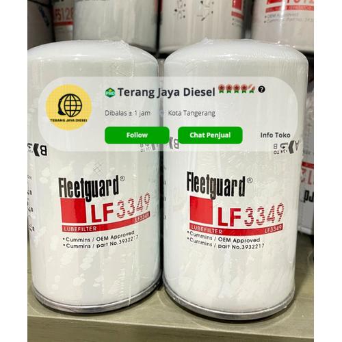 Jual FILTER OLI PC200-8 LF3349 / P558615 BT339 W950/18 J8610349 - Kota ...