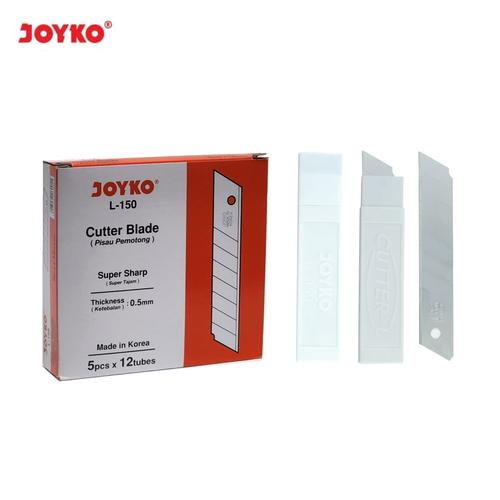Jual 1 BOX / 12 TUBE Cutter Blade Refill Isi Pisau Pemotong Joyko L-150 ...