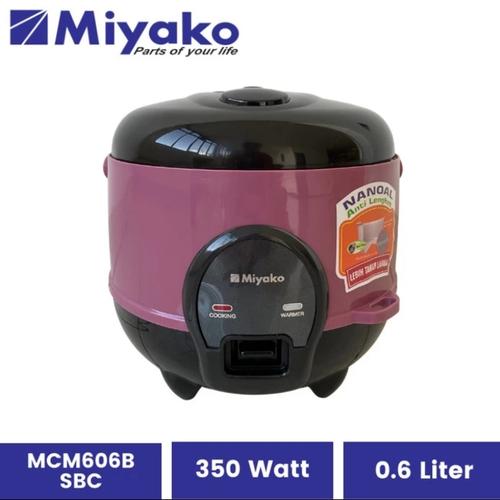 Jual Rice Cooker Magic Com 3 in 1 MIYAKO 0.6 Liter MCM 606B - Kota ...