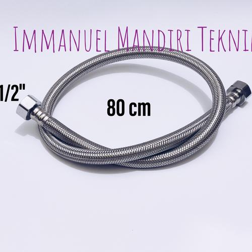 Jual Selang Flexible 1/2 80 cm/ Selang Flexible Anyam 1/2 80cm ...