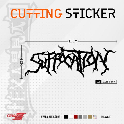 Jual Cutting Sticker Band SUFFOCATION Text Logo - Hitam - Kota Bandung ...