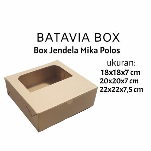 Jual box nasi catering souvenir serbaguna jendela polos (pilih ukuran ...