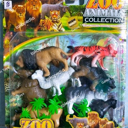 Jual Mainan Hewan Zoo Animal Set 8 pcs - Isi 8 Size M - Kota Surabaya ...