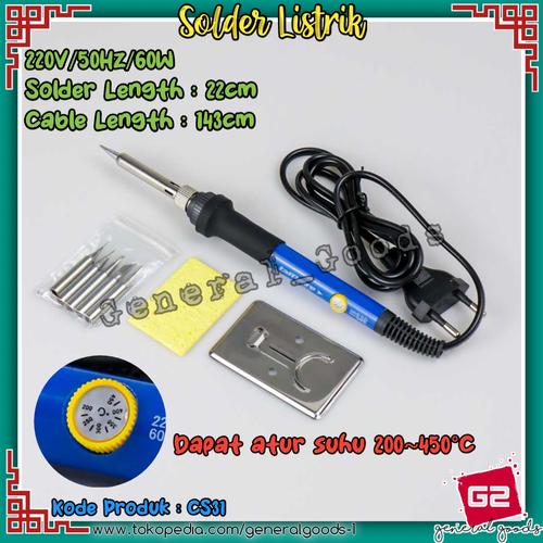 Jual Solder Soder Elektrik Listrik Iron Adjustable Temperature Suhu 5 Tips - Jakarta Barat ...
