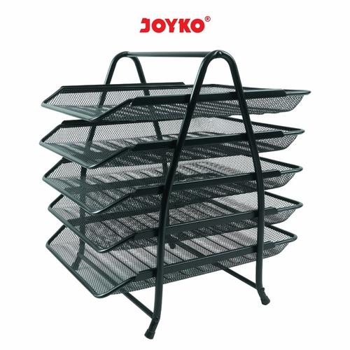 Jual Document Letter Paper Tray Rak Besi 5 Tier Tingkat Susun JOYKO DT ...