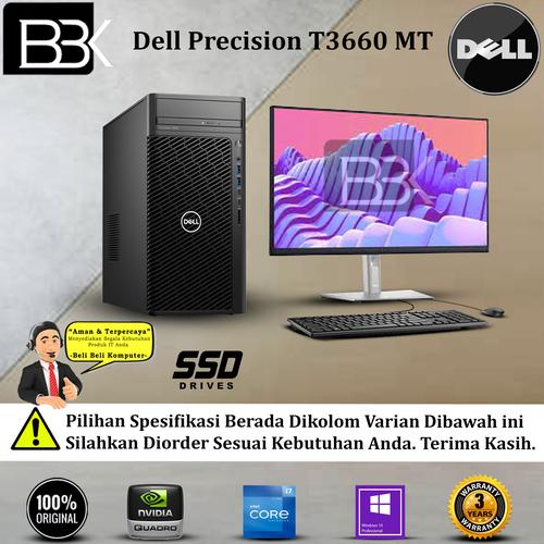 Jual PC Dell Precision T3660 MT i7-12700 16GB 32GB 2TB+512GB VGA 4GB ...