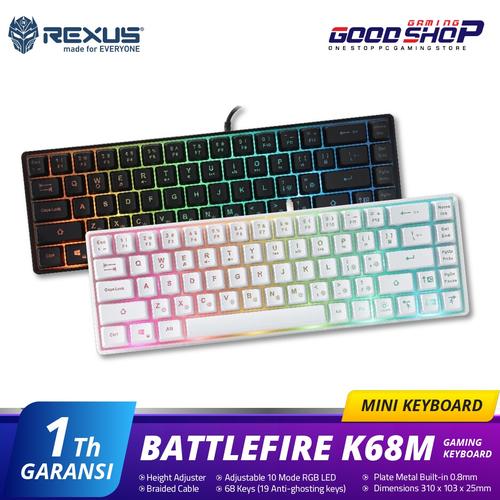 Jual Rexus K68M Keyboard - Gaming Keyboard - Putih - Jakarta Pusat ...