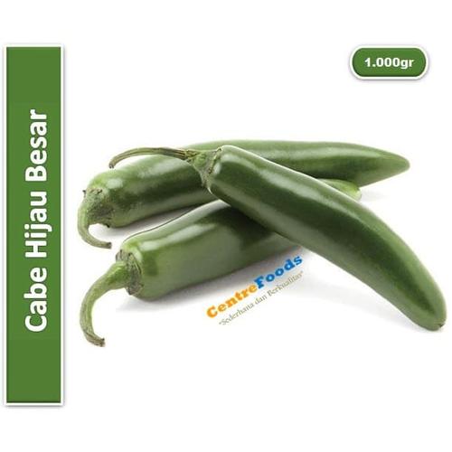 Jual Cabe Hijau Besar - Big Green Chilli Fresh | 500gr [ Harga Per 0,5 ...