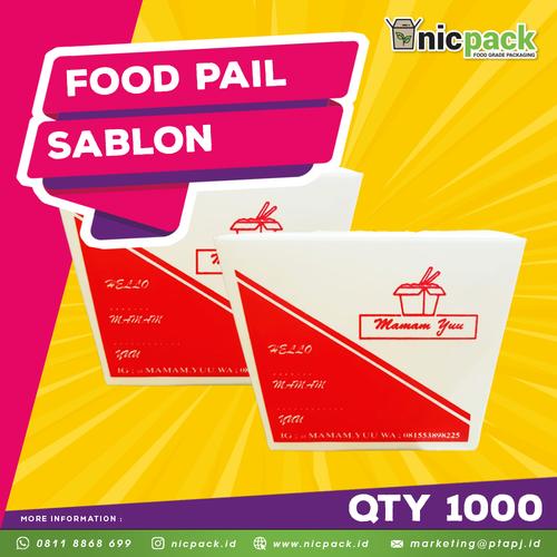 Jual Food Pail Custom Cetak 1 Warna size M/L 1000 Pcs - Jakarta Utara ...