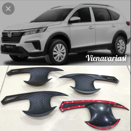 Jual Outer Mangkok Pintu Mobil Variasi Honda BRV 2022 Hitam Doff ...