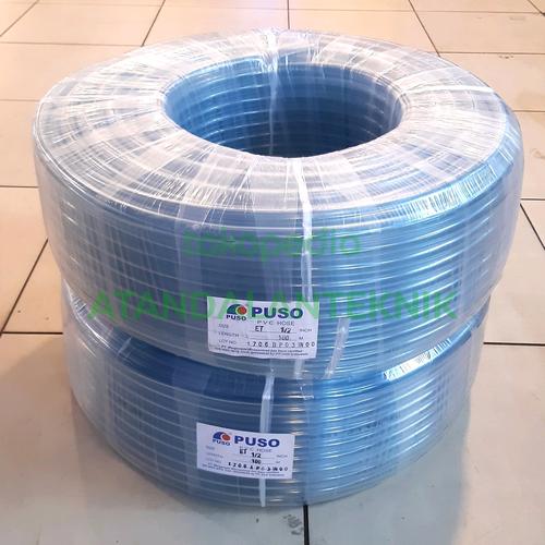 Jual Selang Elastis Tebal Bening Puso 1/2 inci 1 Roll 100 Meter ...