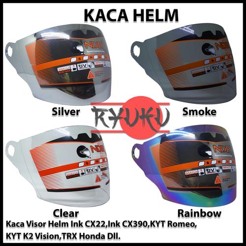 Jual Kaca Visor Helm Ink CX22 KYT Romeo KYT K2 Vision TRX Honda - Clear ...