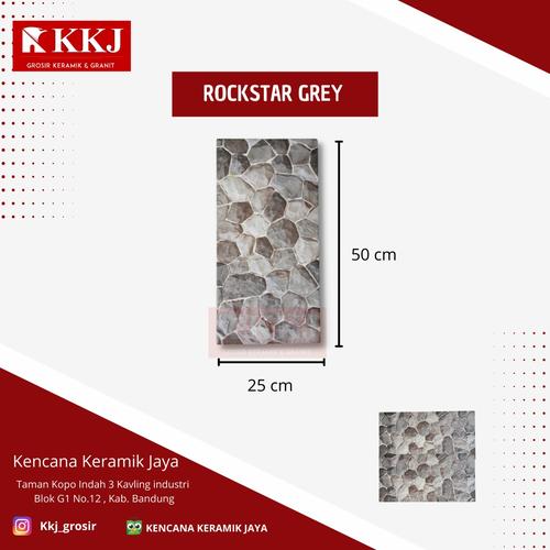Jual Keramik Lantai Rockstar Grey 25x50 Kualitas 1 Grade A - Kota ...