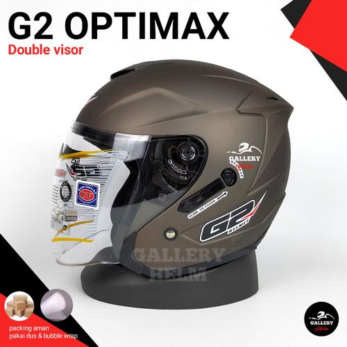 Promo HELM G2 OPTIMAX SOLID GOLD NMAX DOFF | HELM DOUBLE VISOR - M ...