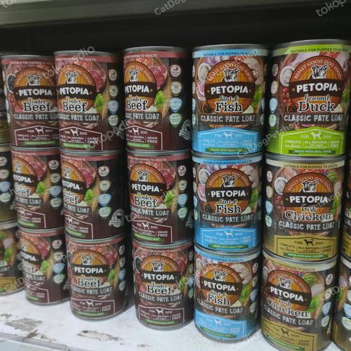 Jual Dog Food Petopia Kaleng 380 gr Makanan Anjing Basah 1 Dus 24pcs ...