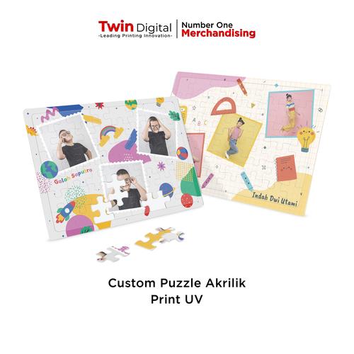 Jual Custom Gambar Puzzle Akrilik Mainan Edukatif - Melatih Montessori ...