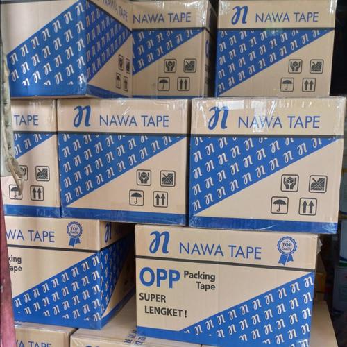 Promo 1 Dus Nawa Tape Lakban Bening Coklat 45 mm x 90 yard BC [KHUSUS ...