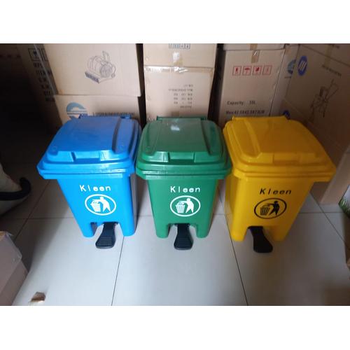 Jual Tempat Sampah merk Kleen 60 liter dengan Pedal - Hijau - Kota Tangerang ...