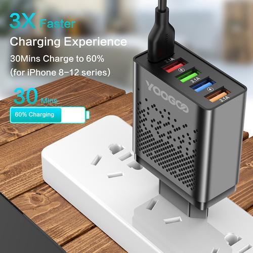 Jual Universal Travel Adaptor 5 Port YOOGOO Kepala Charger 48W Quick ...