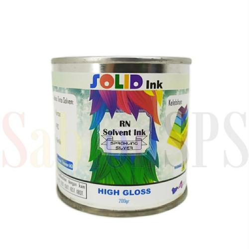 Jual TINTA SABLON PVC SOLVENT BASED 200GR SPARKLING SILVER - Jakarta ...