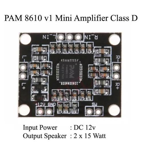 Jual kit power Ampli mini PAM 8610 stereo 2x15 watt Class D - Kota ...