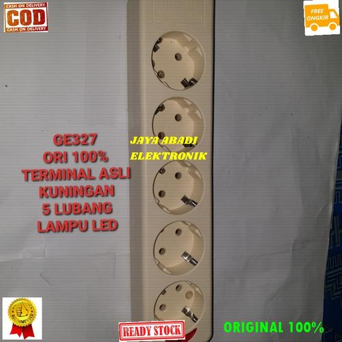 Jual G328 ORIGINAL TERMINAL 5 LUBANG SOCKET LAMPU LED COLOKAN LISTRIK ...