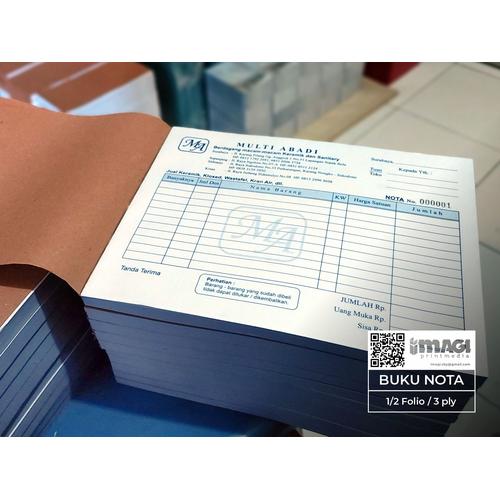 Jual Buku Nota / Kwitansi / Surat Jalan / Tanda Terima - 1/3 Folio 1ply ...