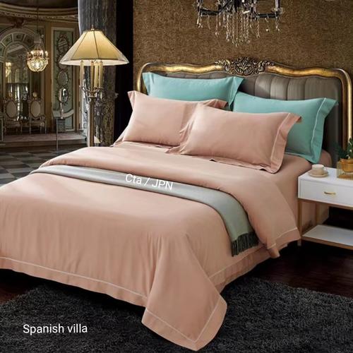 Jual Bed Cover Set Hotel Authentic Katun Jepang Premium Polos Spanish ...
