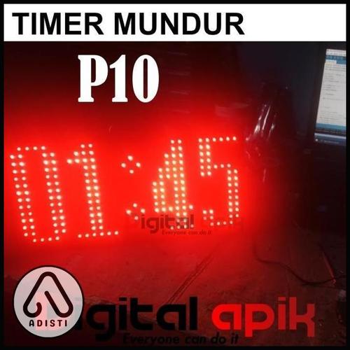 Jual Countdown Timer Waktu Mundur Masak Galatama dll P10 Led Matrix ...