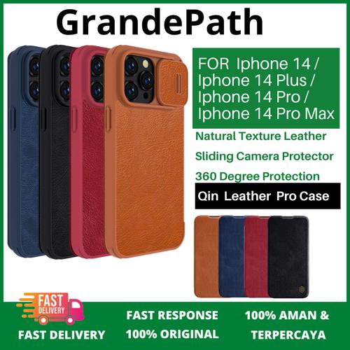 Jual Case Iphone 14/Plus/Pro/Pro Max NILLKIN Qin Pro Leather Flip ...