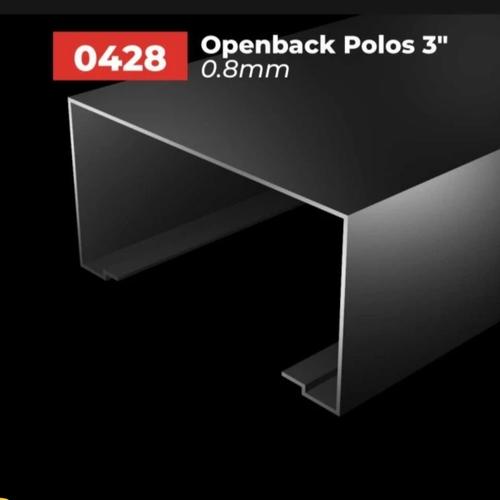 Jual aluminium open back polos 3" - profile 0428 alexindo - ca atau ...