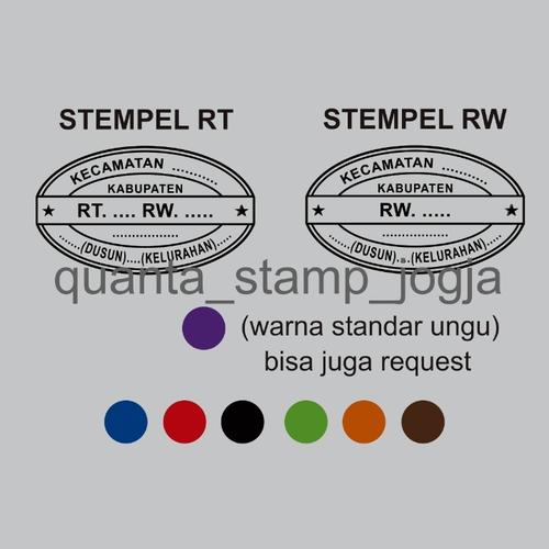 Jual STEMPEL RT RW - Kab. Sleman - Stempel Quanta | Tokopedia