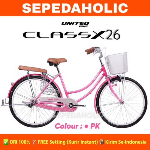 Jual Sepeda Keranjang Dewasa UNITED CLASS X Ukuran 26 Inch City Bike ...